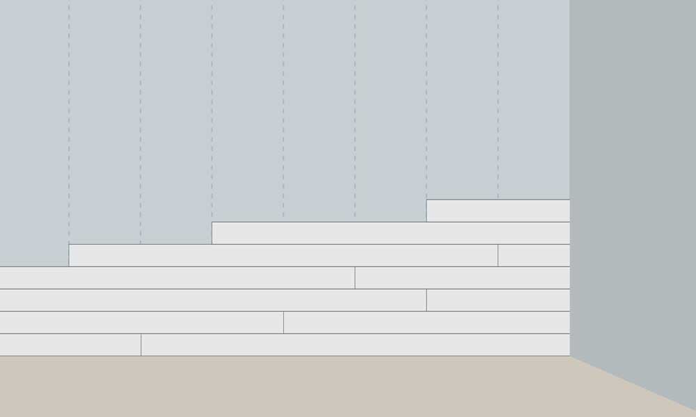 How to Stagger Shiplap